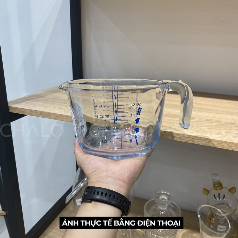 Ca đong thuỷ tinh có vạch chia Duralex Blue 1000ml - 5017A - Chalo Glass - NCC #1 thị trường về ...