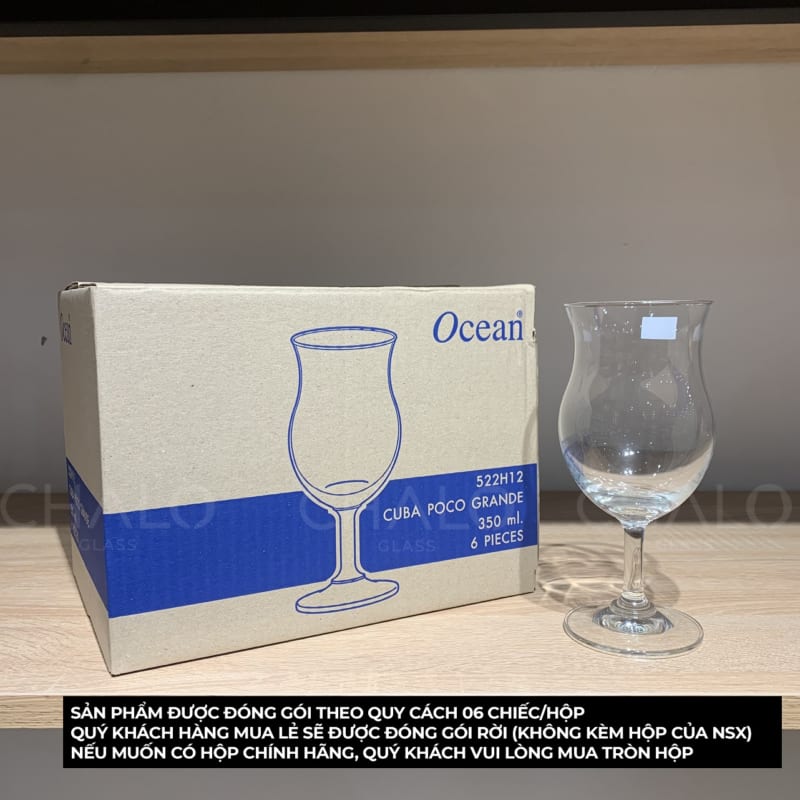 Ly thuỷ tinh Ocean Cuba Poco Grande 350ml - 522H12 - Chalo Glass - NCC ...