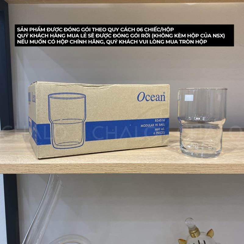 Ly thuỷ tinh Ocean dáng ngấn Modular Hi Ball 460ml - 4516 - Chalo Glass ...