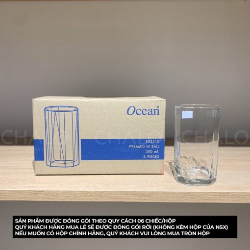 Ly thủy tinh Ocean Pyramid Hi Ball 300ml - B02310 - Chalo Glass - NCC ...